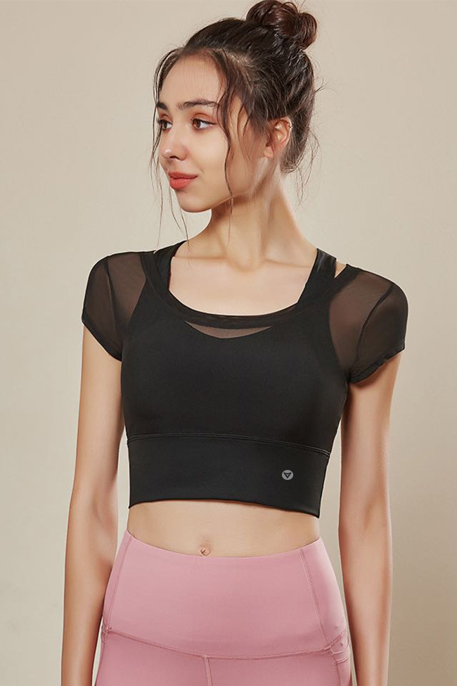 BLUSA CON TOP ALTO IMPACTO NEGRO 2318 | COLORES | Top