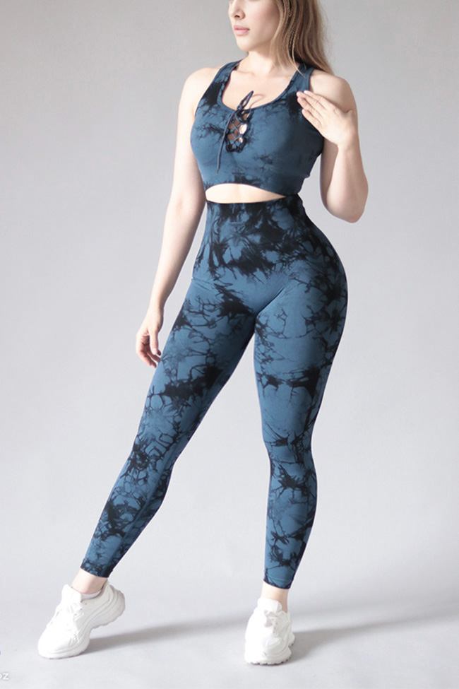 SET SCRUNCH 2402 AZUL DD | Liso | Leggins